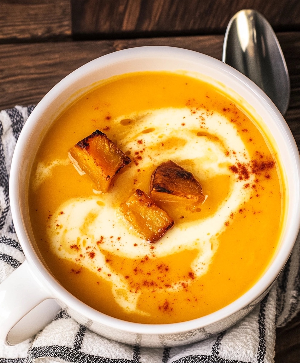 Roasted Sweet Potato Soup Recipe - yourrecipeguide.com