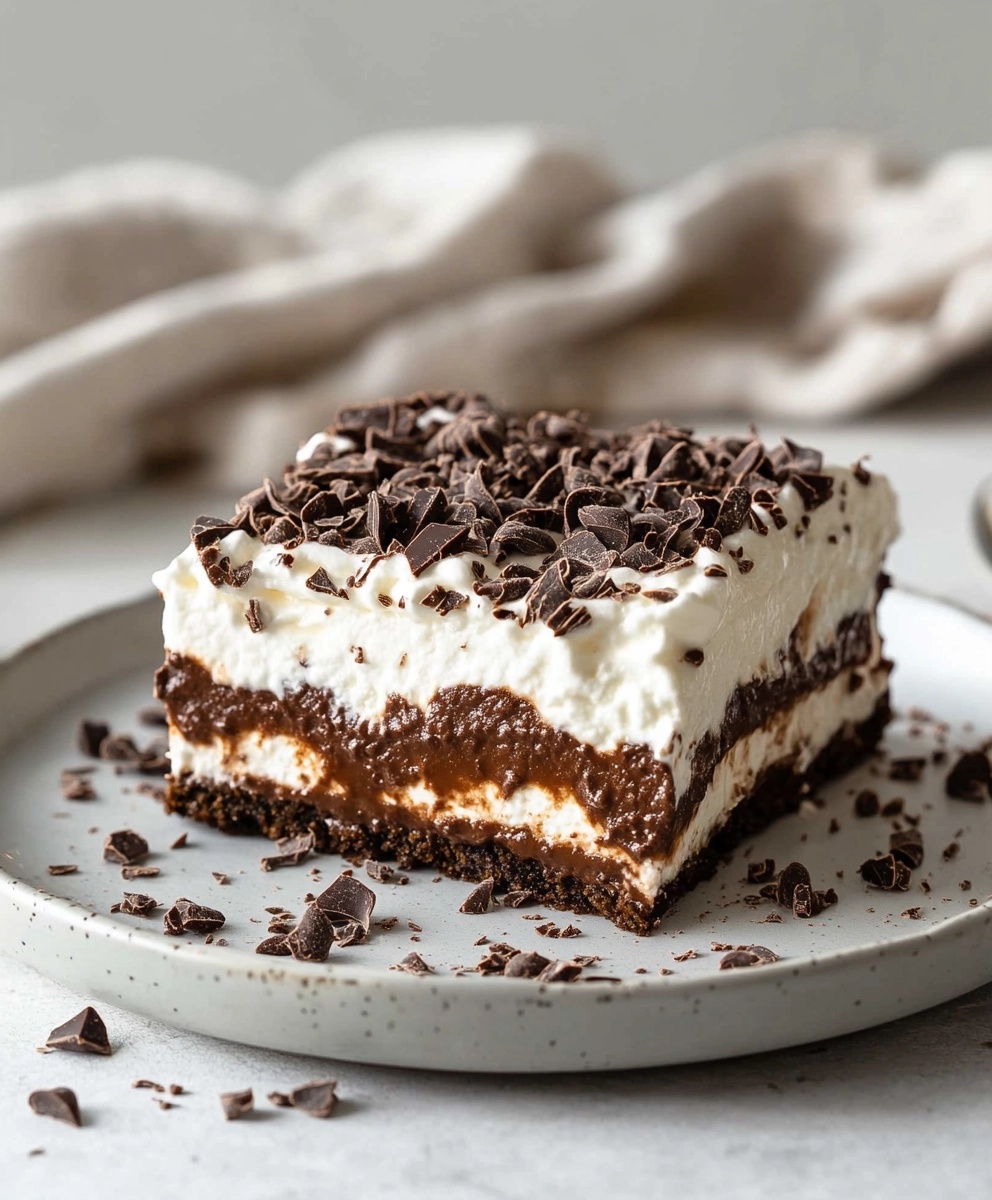 Chocolate Lasagna Easy No-bake Dessert Recipe - yourrecipeguide.com