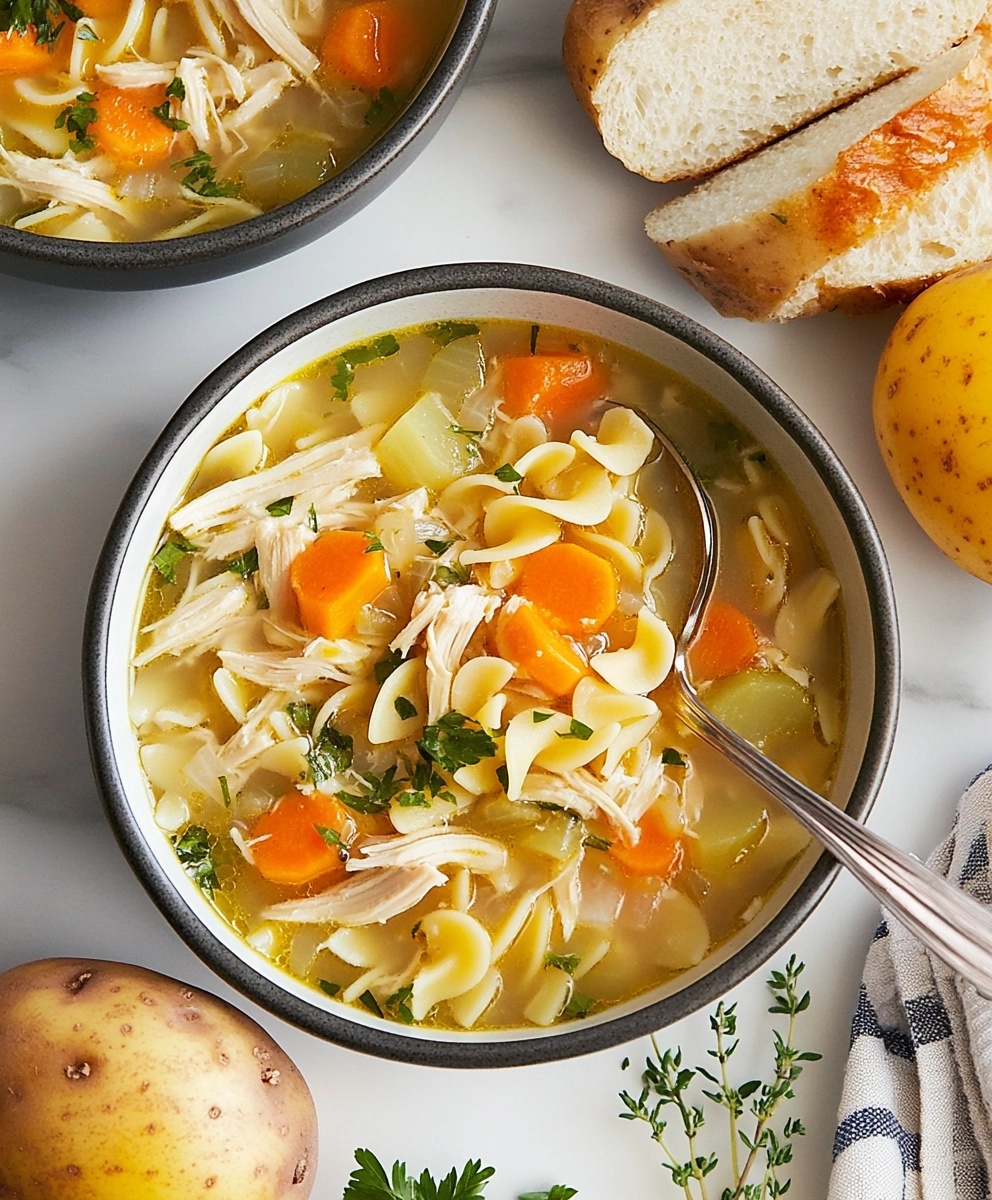Instant Pot Chicken Noodle Soup Recipe - yourrecipeguide.com