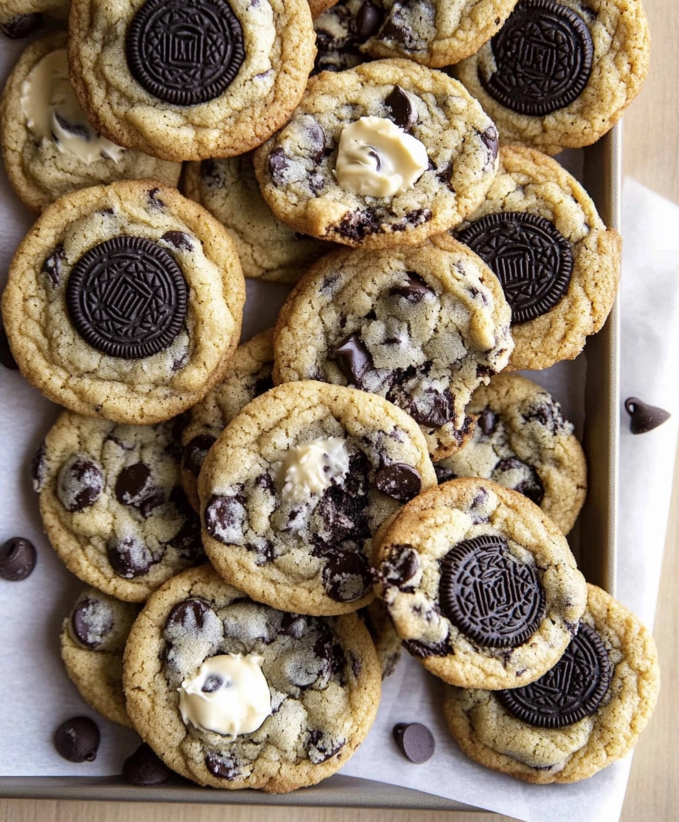 Chewy Oreo Chocolate Chip Cookies Recipe - yourrecipeguide.com