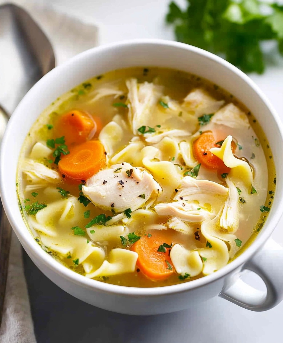 Homemade Chicken Noodle Soup Recipe - yourrecipeguide.com