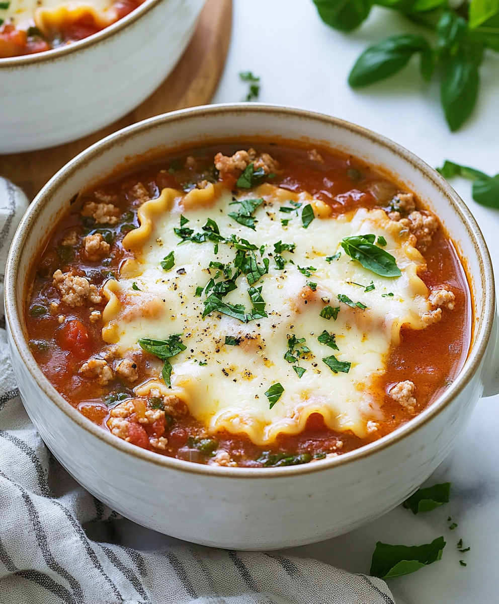Crockpot Lasagna Soup Recipe - yourrecipeguide.com