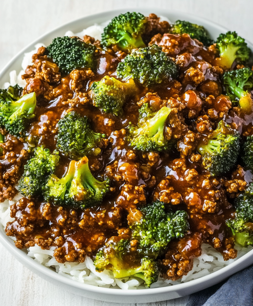 Honey Garlic Ground Beef And Broccoli Recipe - yourrecipeguide.com