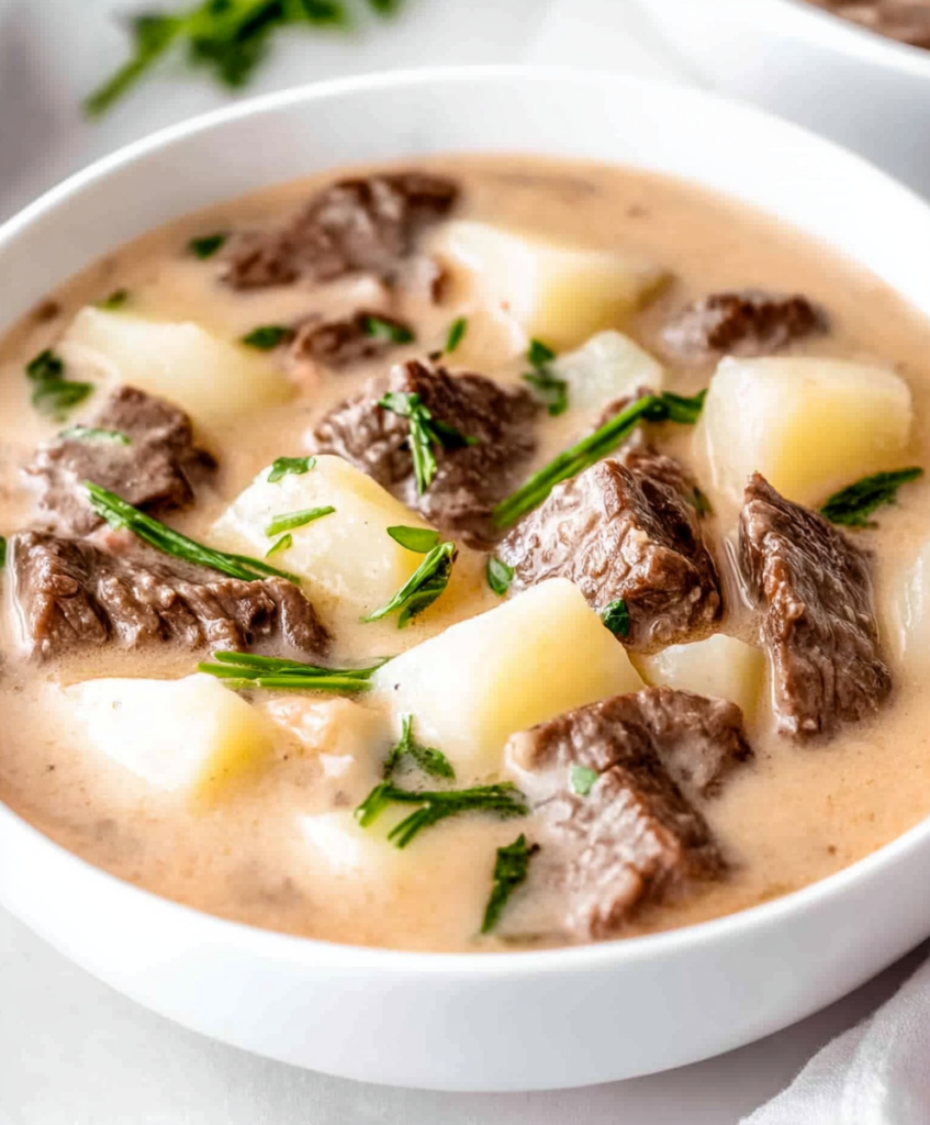 Steak And Potato Soup Recipe - yourrecipeguide.com