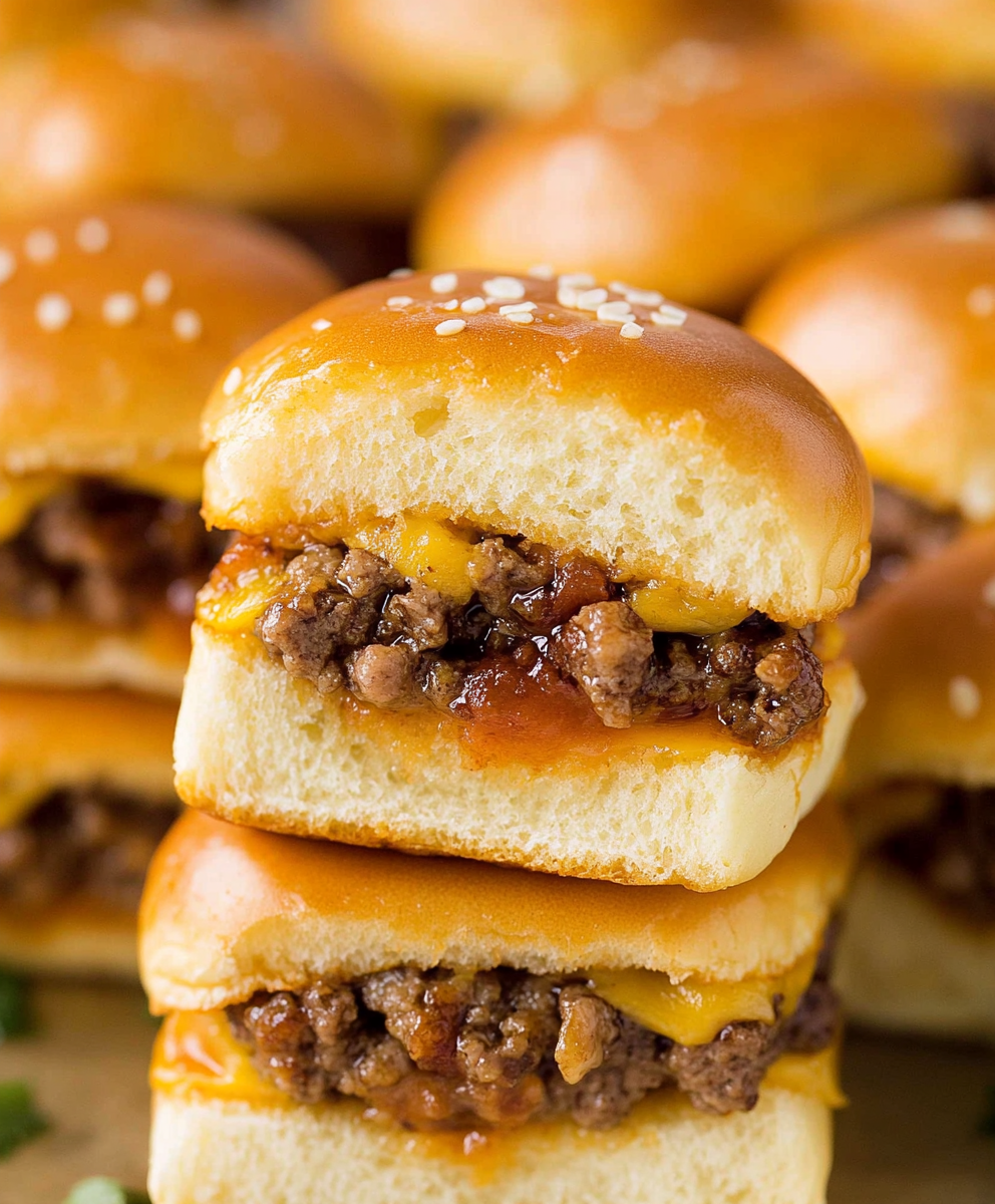 Cheeseburger Sliders Recipe - yourrecipeguide.com