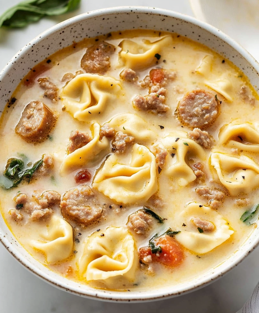 The Best Sausage Tortellini Soup Recipe - yourrecipeguide.com