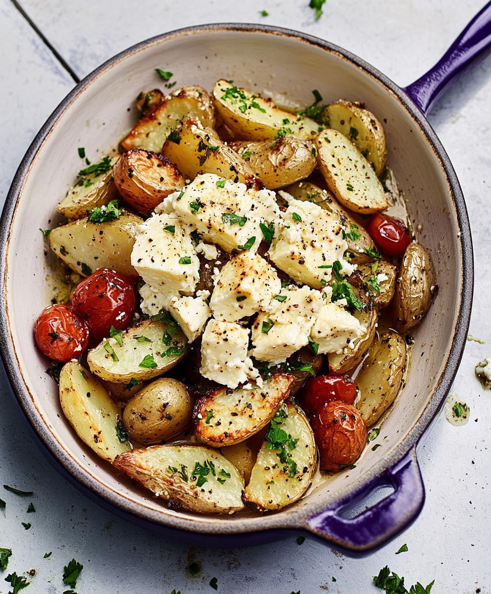 Baked Feta Potatoes Recipe - yourrecipeguide.com