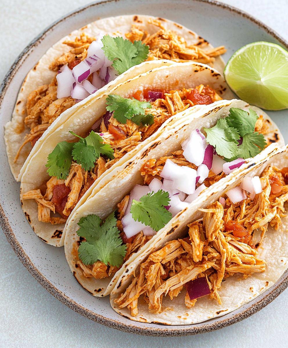 Crockpot Chicken Tacos Recipe - yourrecipeguide.com