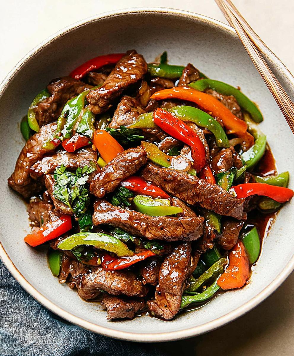 Easy Chinese Pepper Steak Recipe - yourrecipeguide.com