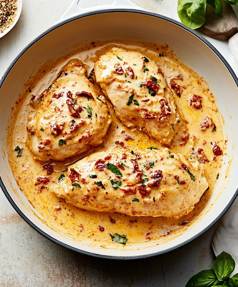 Marry Me Chicken With Sun-dried Tomato Cream Sauce Recipe - yourrecipeguide.com