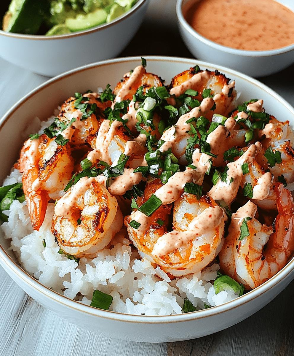 Shrimp Rice Bowls With Spicy Mayo Recipe - yourrecipeguide.com