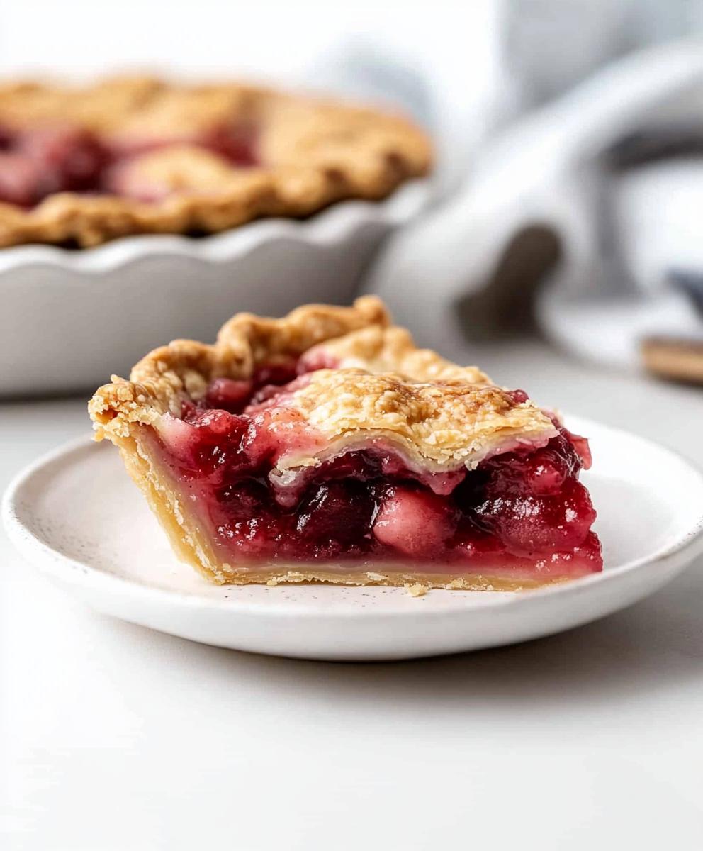 Strawberry Rhubarb Pie With Frozen Fruit Recipe - yourrecipeguide.com