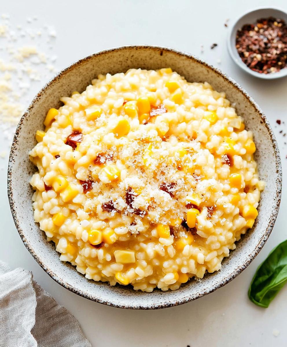 Sweet Corn Risotto Recipe - yourrecipeguide.com