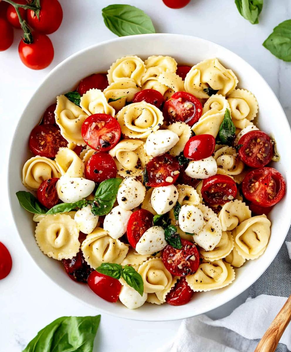 Tortellini Caprese Salad Recipe - yourrecipeguide.com